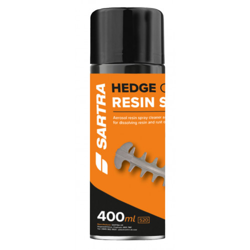 Hedge cutter resin solvent store